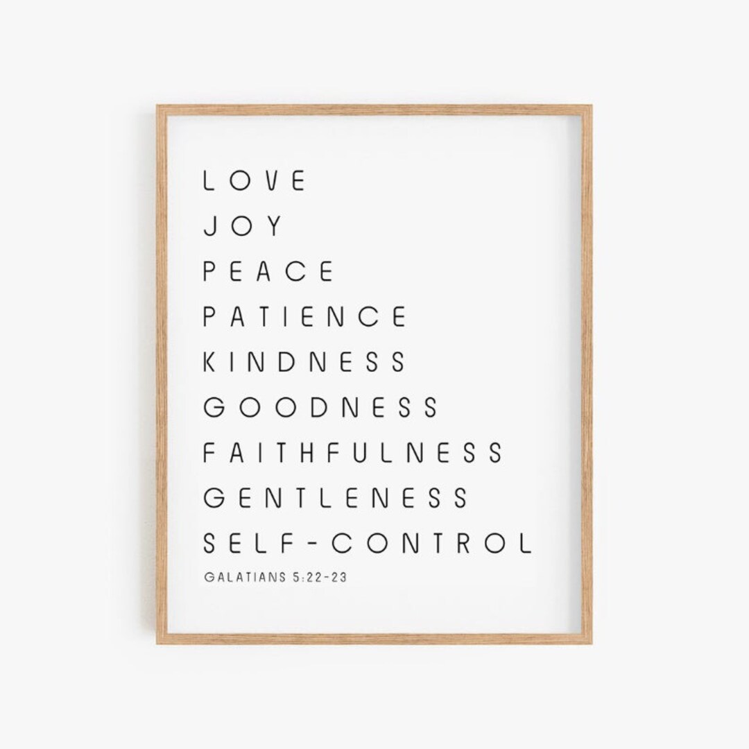 Galatians 5:22-23, Fruit of the Spirit Printable, Modern Christian Art ...