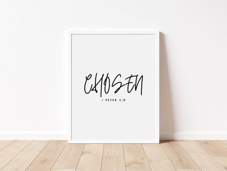 I Am Bible Verse Affirmations Printable Wall Art, Set of 6 Positive ...