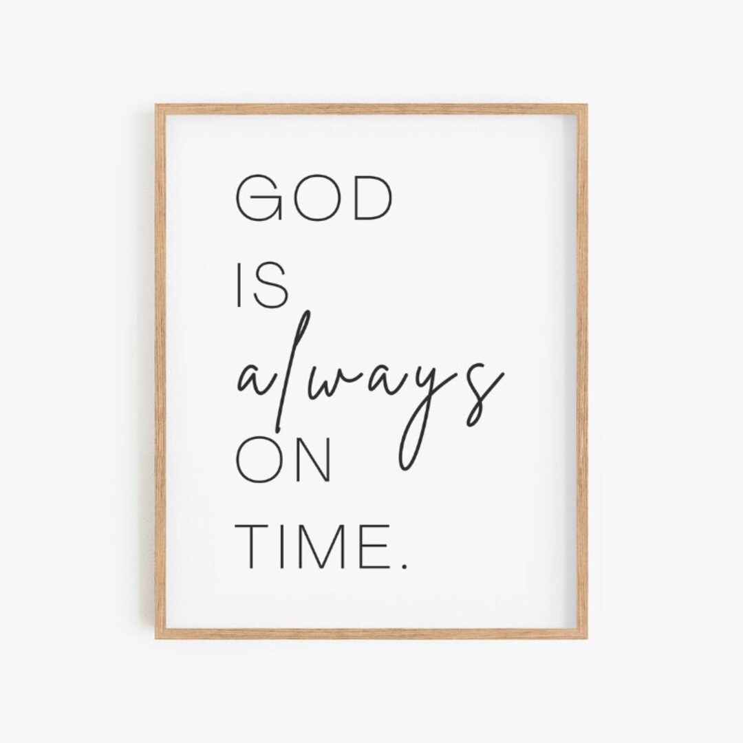 Is God S Perfect Time