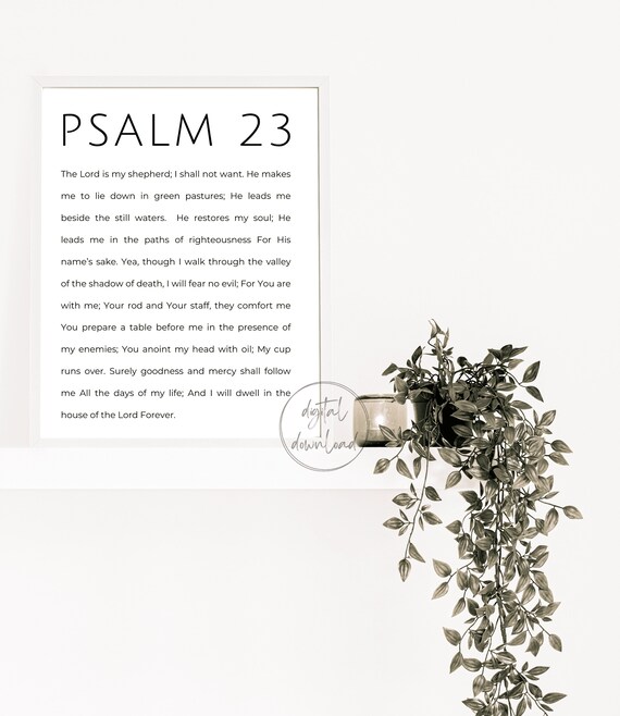Bible Verse Psalm 23
