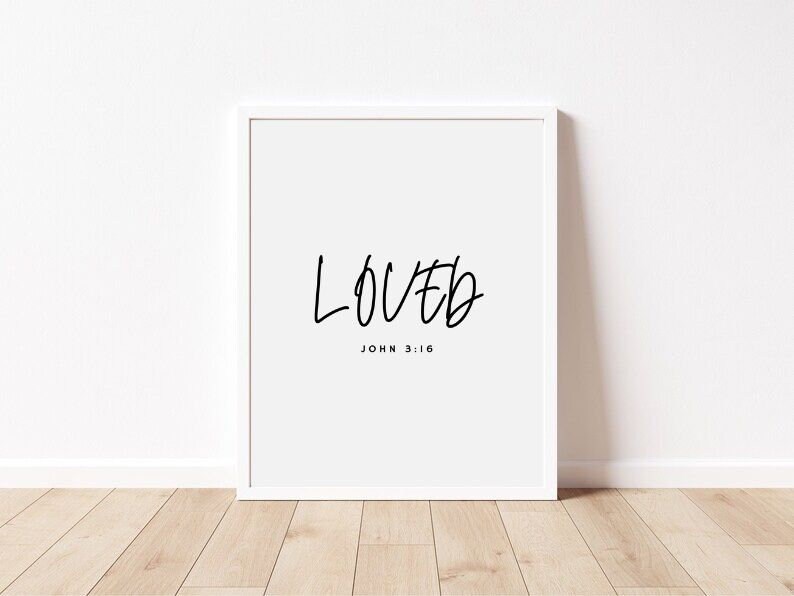 I Am Bible Verse Affirmations Printable Wall Art, Set of 6 Positive ...