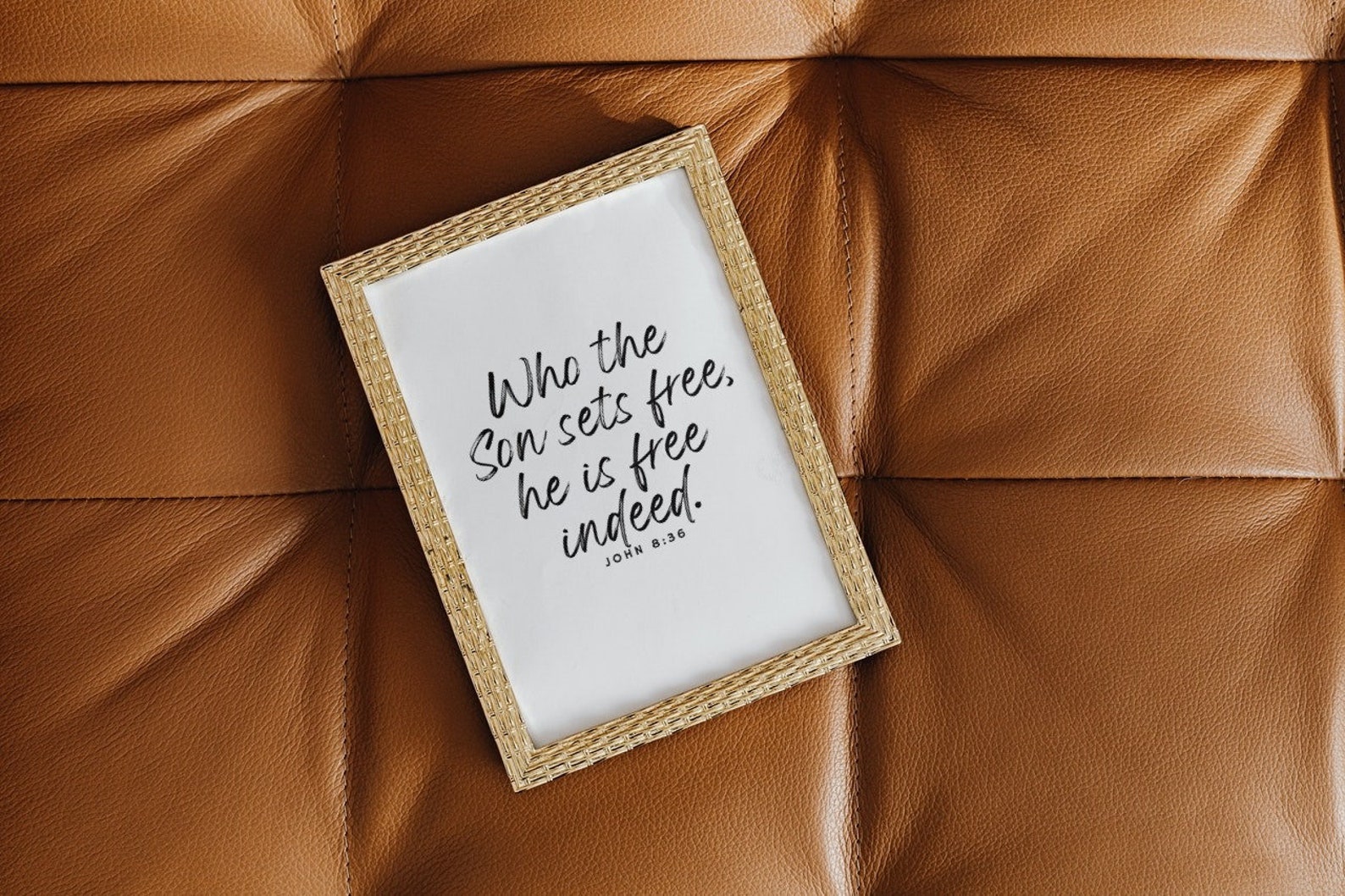 Free Indeed Art, John 8:36, Modern Christian Art, Bible Quote Print ...