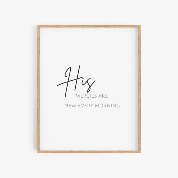 His Mercies Are New - Etsy