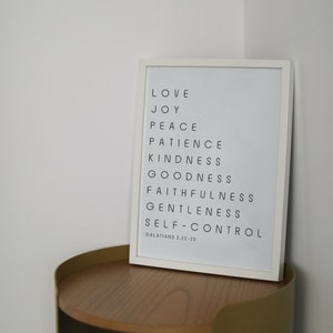 Galatians 5:22-23, Fruit of the Spirit Printable, Modern Christian Art ...