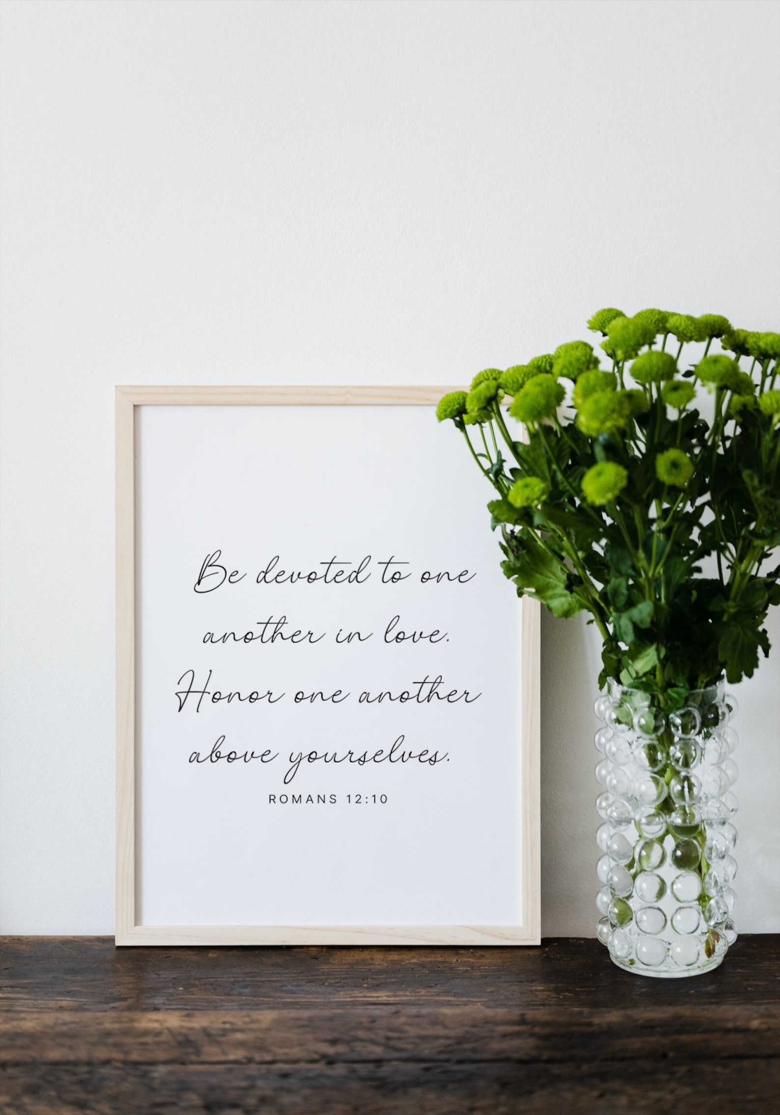 Romans 12:10, Be Devoted to One Another in Love Printable Wall Art ...