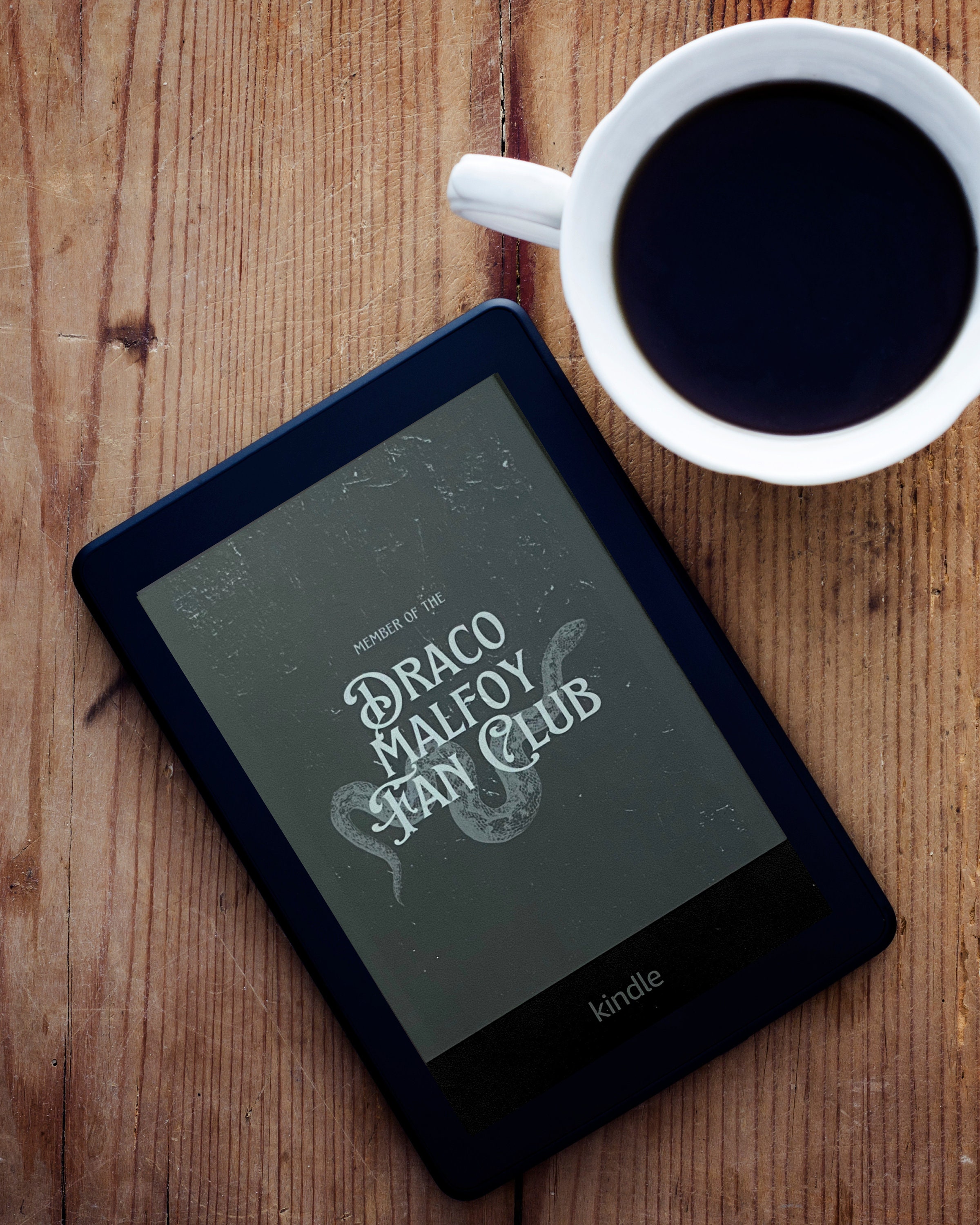 Draco Malfoy Fan Club Kindle Lock Screen | Booktok Bookstagram Dramione ...