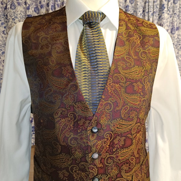 Red Gold Brocade - Etsy