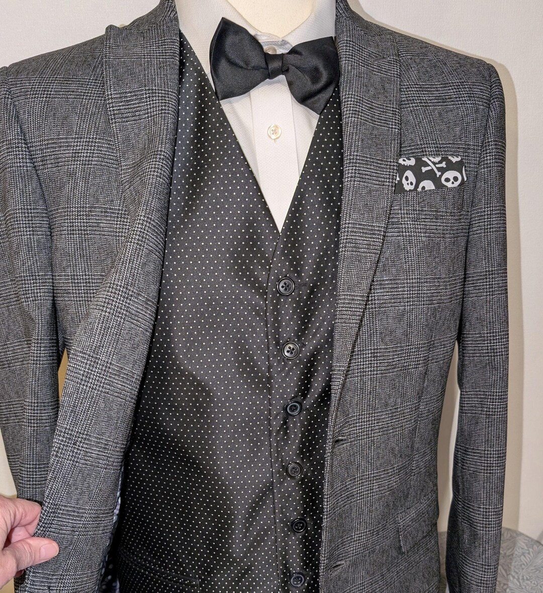 Black Satin Waistcoat 46 Inch Chest XL XXL - Etsy