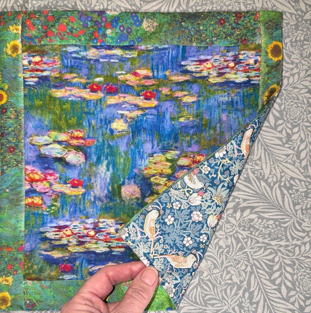 Monet Klimt and William Morris Pocket Square - Etsy