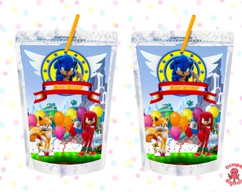 Sonic the Hedgehog Capri Sun Labels - Etsy