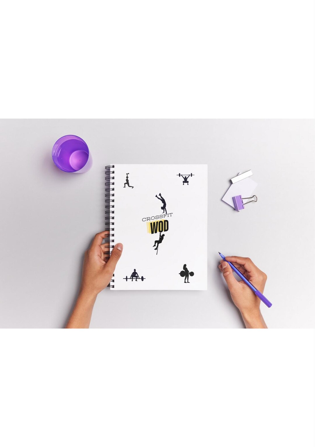 Crossfit Workout Log Book | Fitness Tracker | WOD Planner | Exercise ...