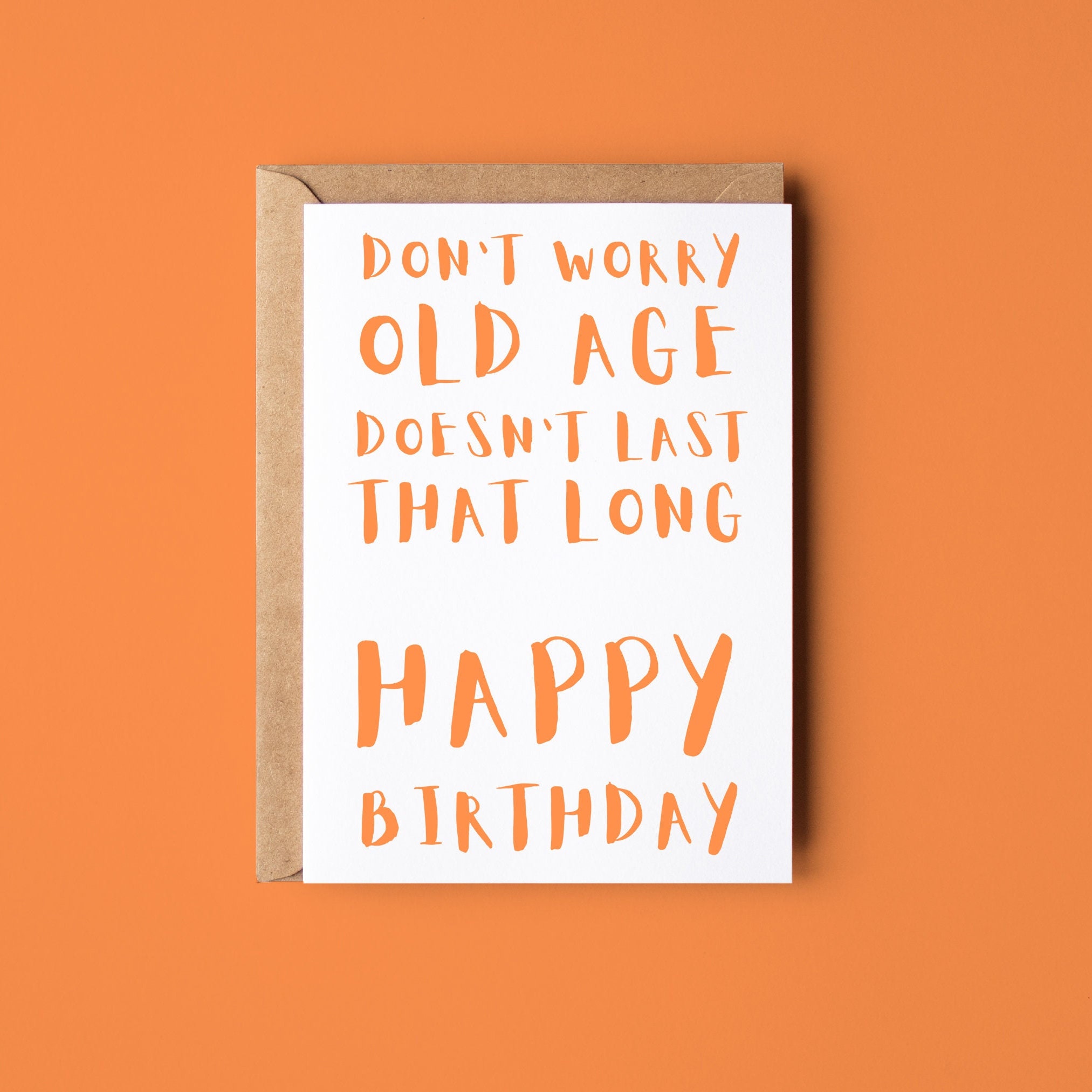 Funny Old Age Birthday Card for Him Card for Her Witty - Etsy UK