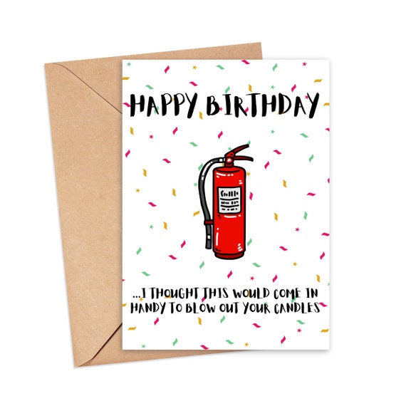 Fire Hazard Funny Birthday Card for Your Best Friend | Etsy