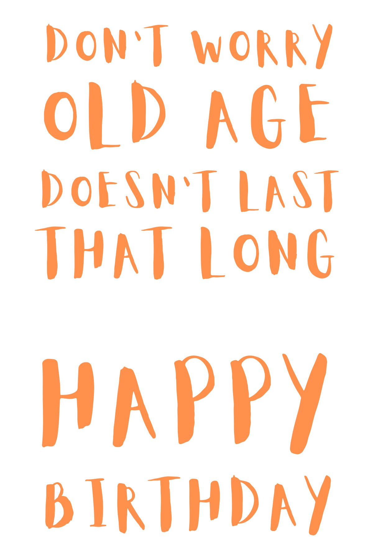 Funny Old Age Birthday Card for Him Card for Her Witty - Etsy UK