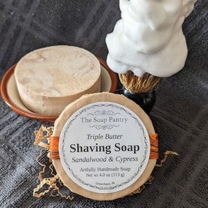 Triple Butter Shave Soap, Palm-free and Vegan, Seriously the Best Shave ...