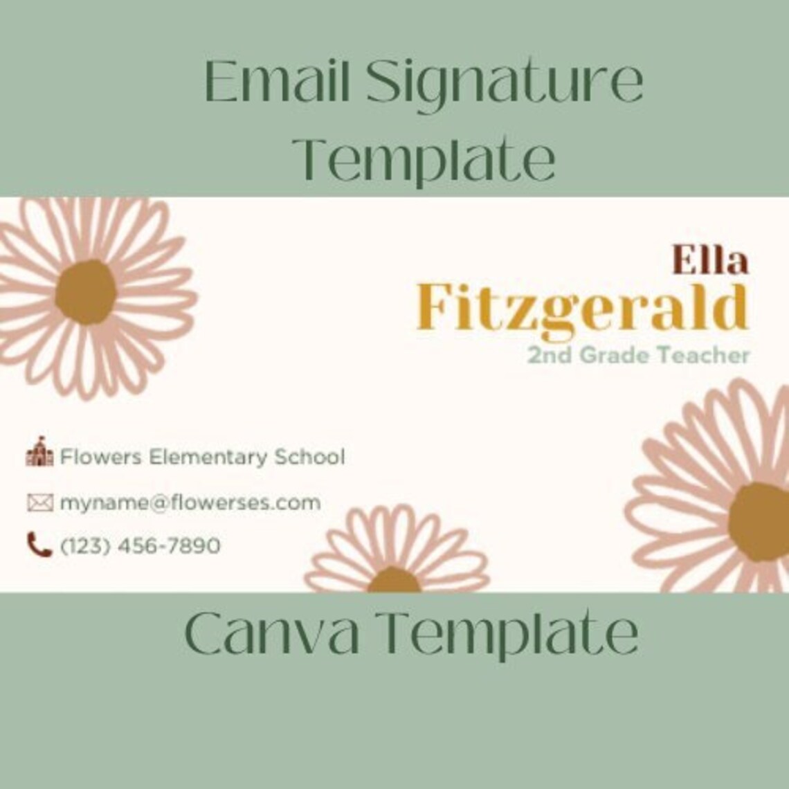 Customizable Teacher Email Signature - Etsy