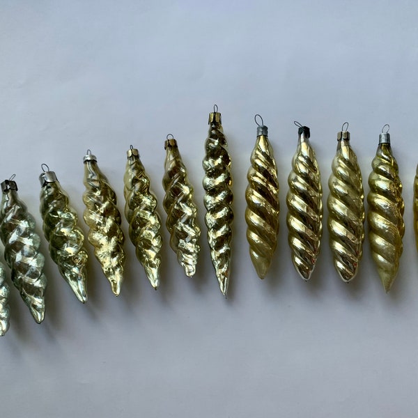 Glass Icicles - Etsy