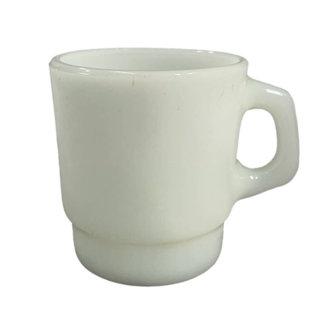 Vintage Anchor Hocking Milk Glass Oven Safe Stackable Small Mug Cup - Etsy