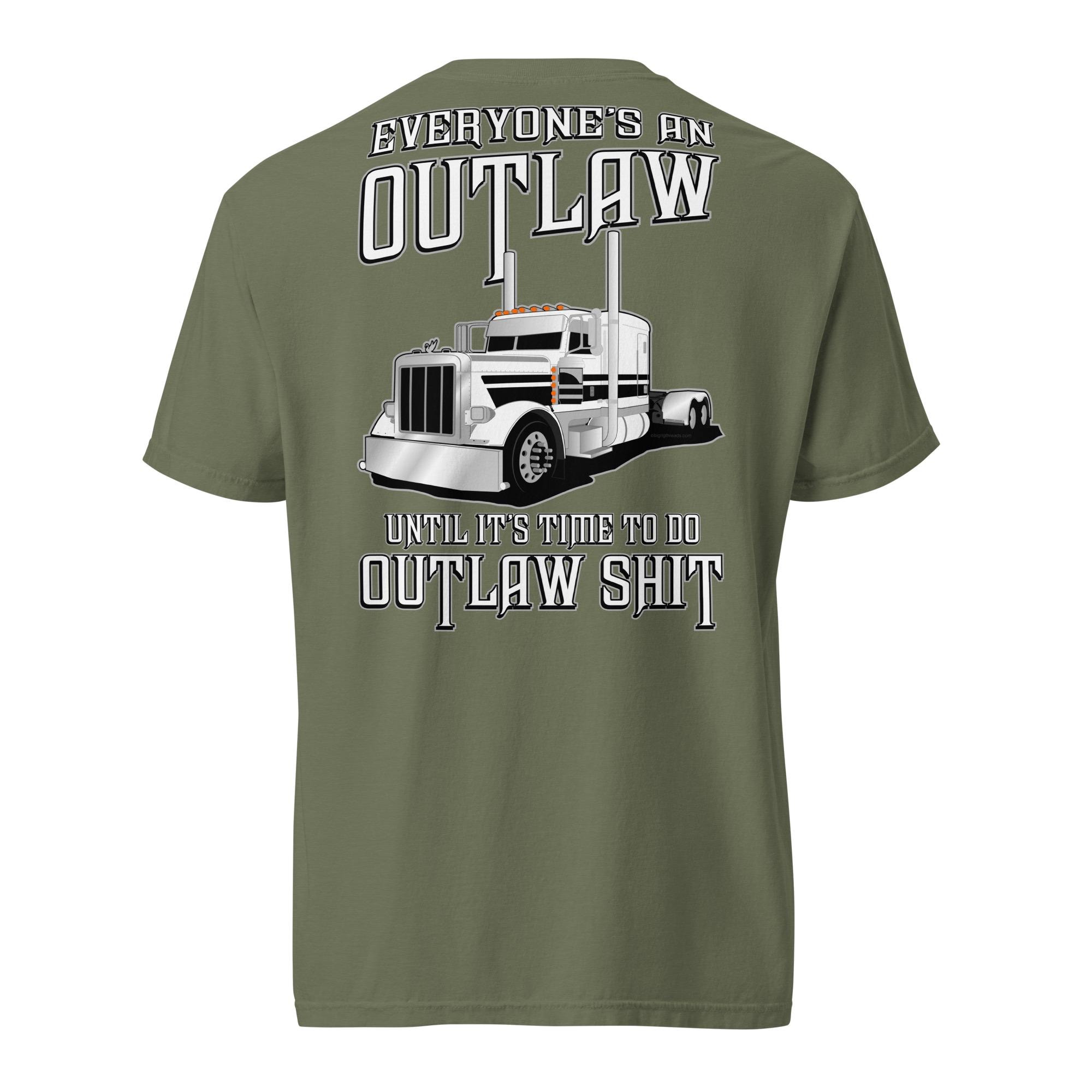 Everyone's an Outlaw - Peterbilt - Trucker T-shirt - Etsy
