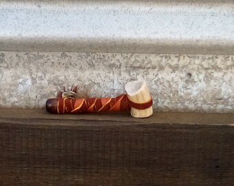 Hand Blown Glass Peace Pipe - Etsy