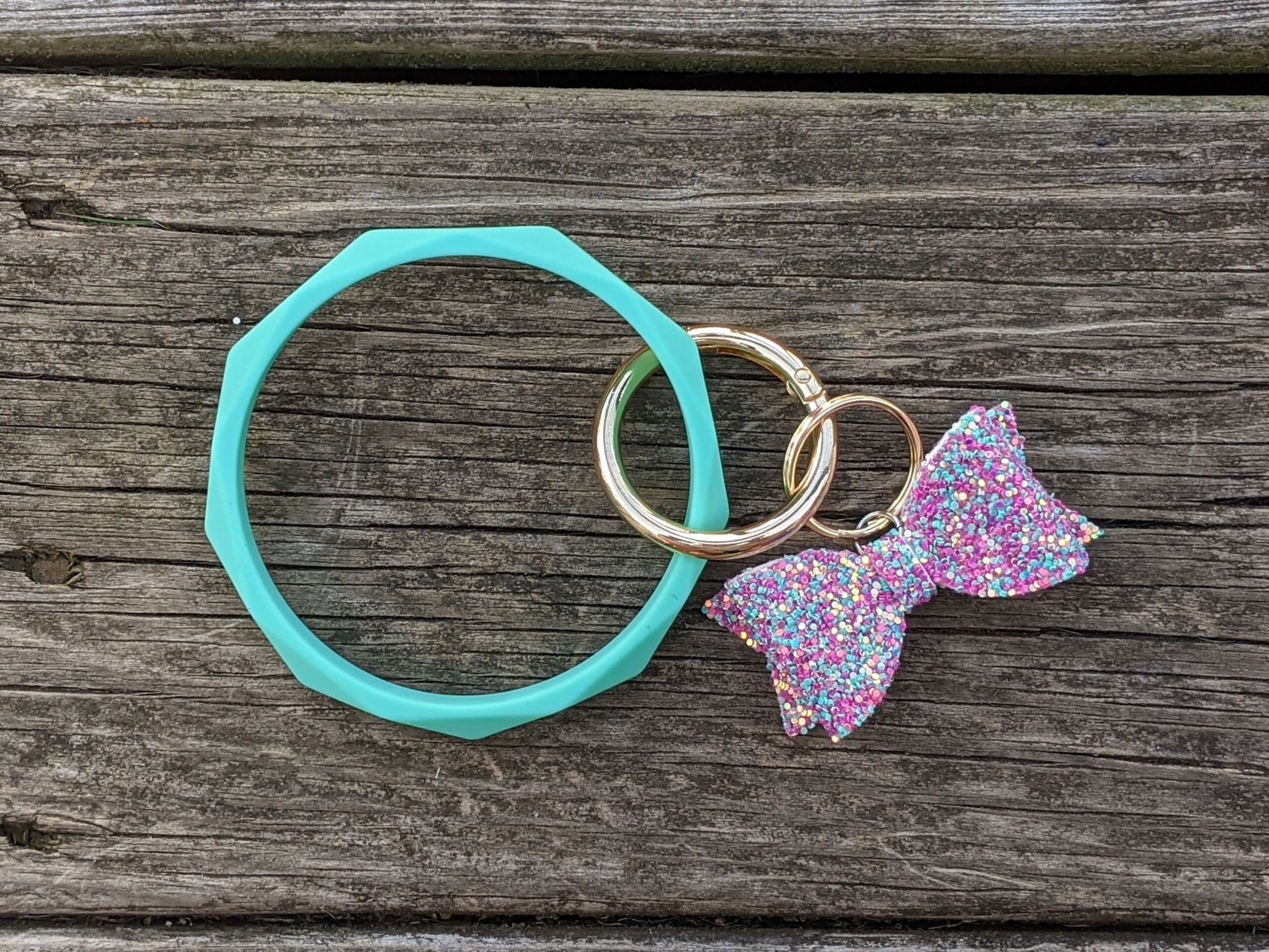 Faux Leather Mini Bow Keychain Embellishment, Mini Bows, Keychain ...