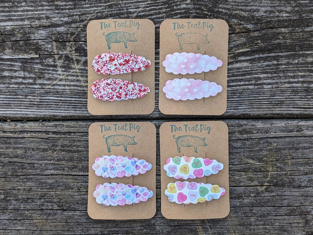 Valentine's Day Snap Clip Set, Snap Clip Sets - Etsy