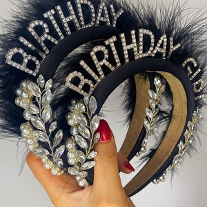 Birthday Girl Headband, Birthday Girl Hair Crown, Rhinestone ...