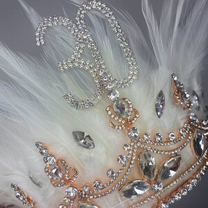 Birthday Hair Crown 30th Birthday Crown Clara Glam Deluxe - Etsy