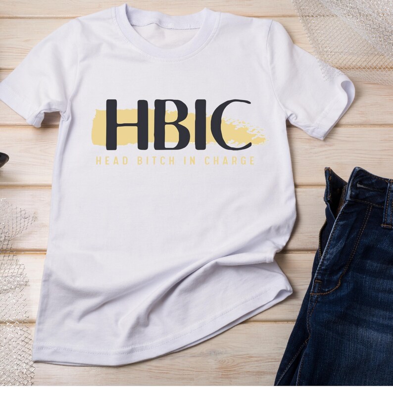 HBIC Head Btch in Charge With Gold Svg Png Jpeg Psd - Etsy