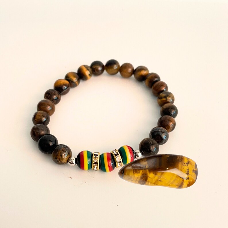 Rasta Reggae Inspired Tiger Eye Lava and Natural Black - Etsy