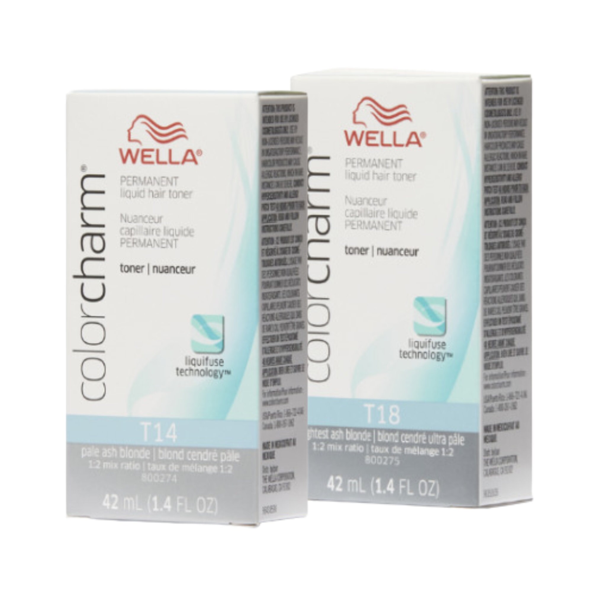 Wella T18 T14 Color Charm Permanent Liquid Hair Toners Wella Hair Color ...