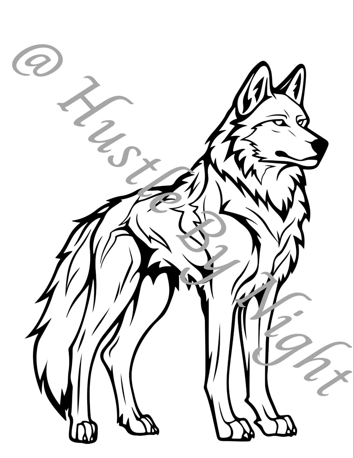 Hustle by Night Coloring Page - Etsy