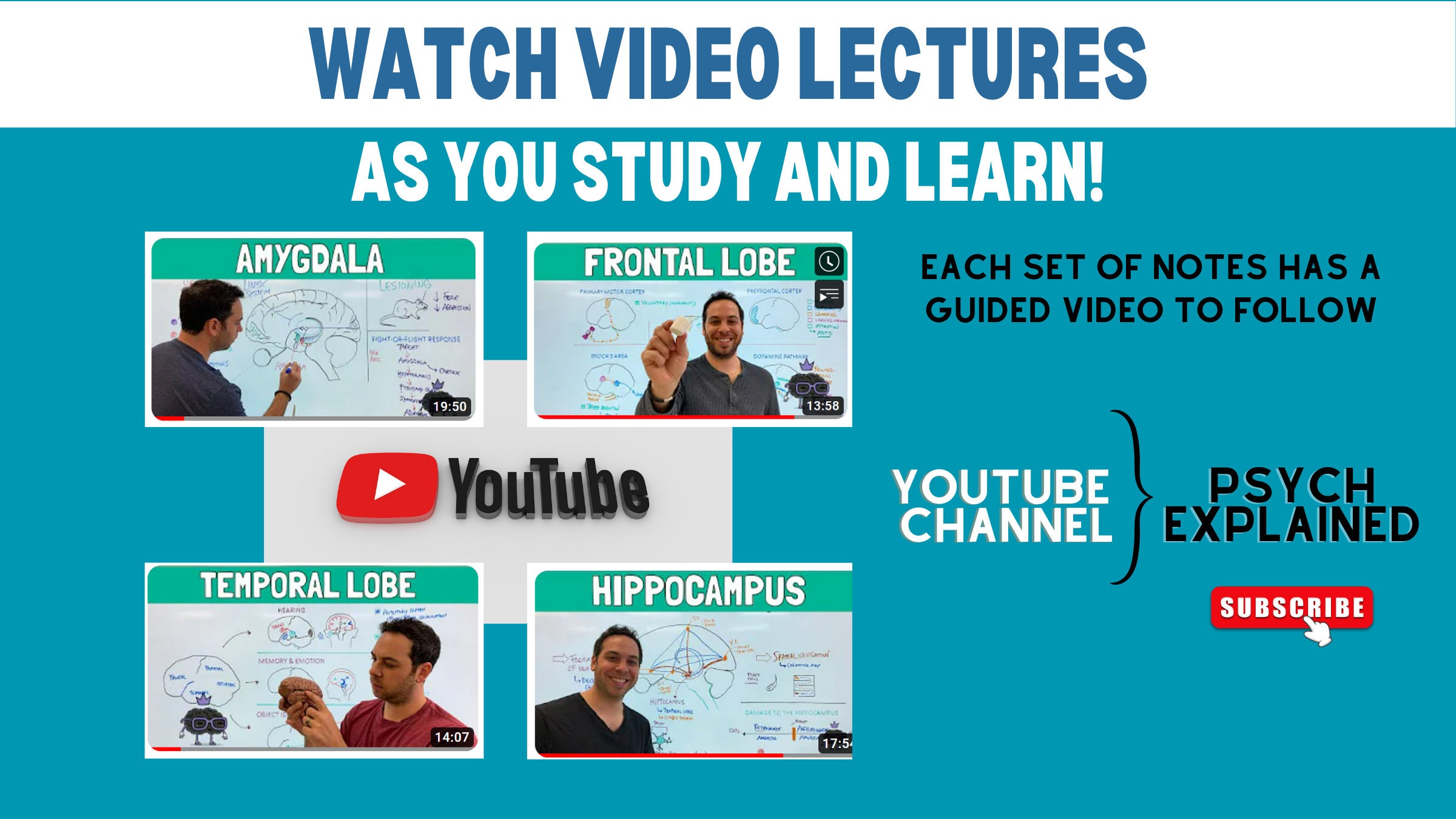 Brain Science Bundle - Watch and Learn With Guided Notes - Etsy