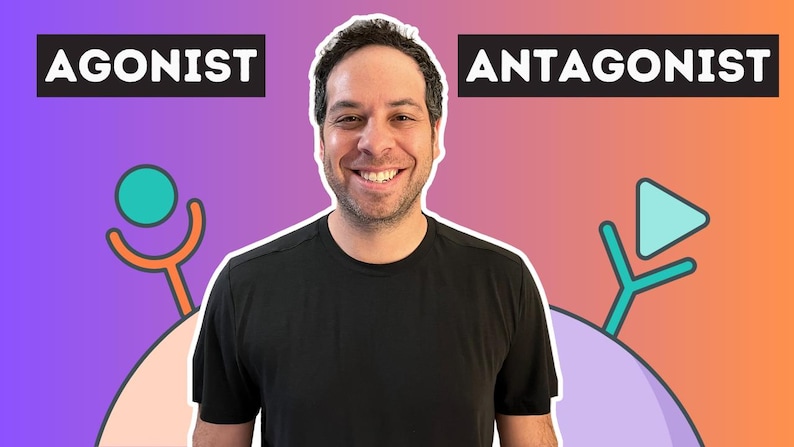Agonist Vs Antagonist - Visual Note-taking Made Easy! - Etsy