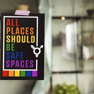 LGBTQ, Business Print, Classroom Poster, Class Decor, Inclusion, Safe ...