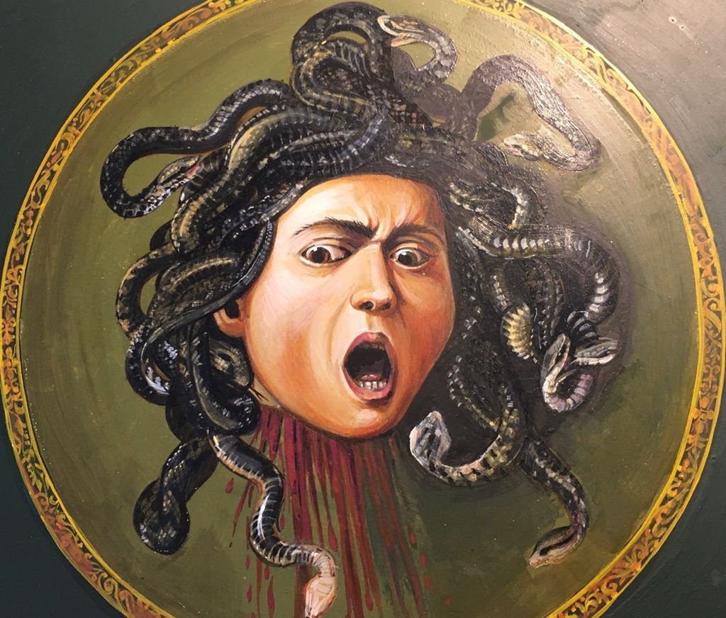 Fake of Caravaggio's Medusa Made With Natural Pigments - Etsy