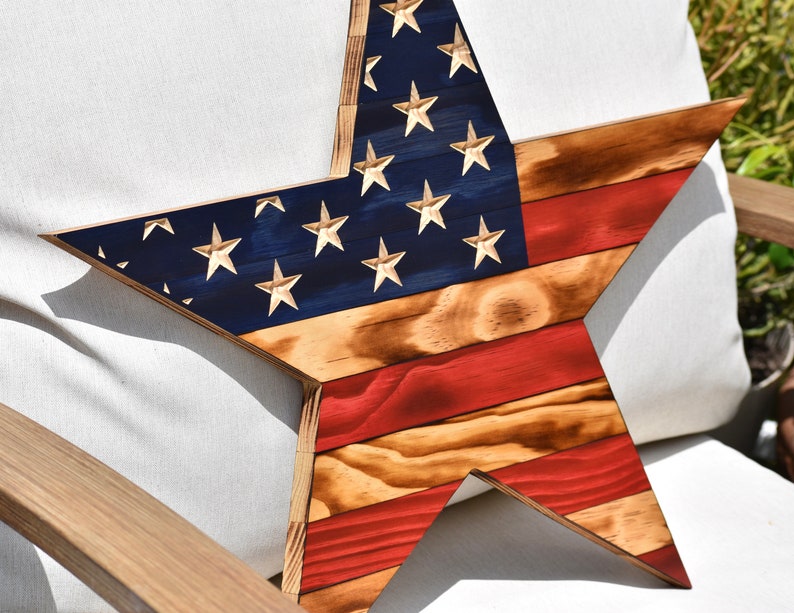 Classic American Flag Star - Etsy