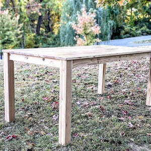 Rustic Farmhouse Table, Wood Table , Farmhouse Table, Hickory Table ...