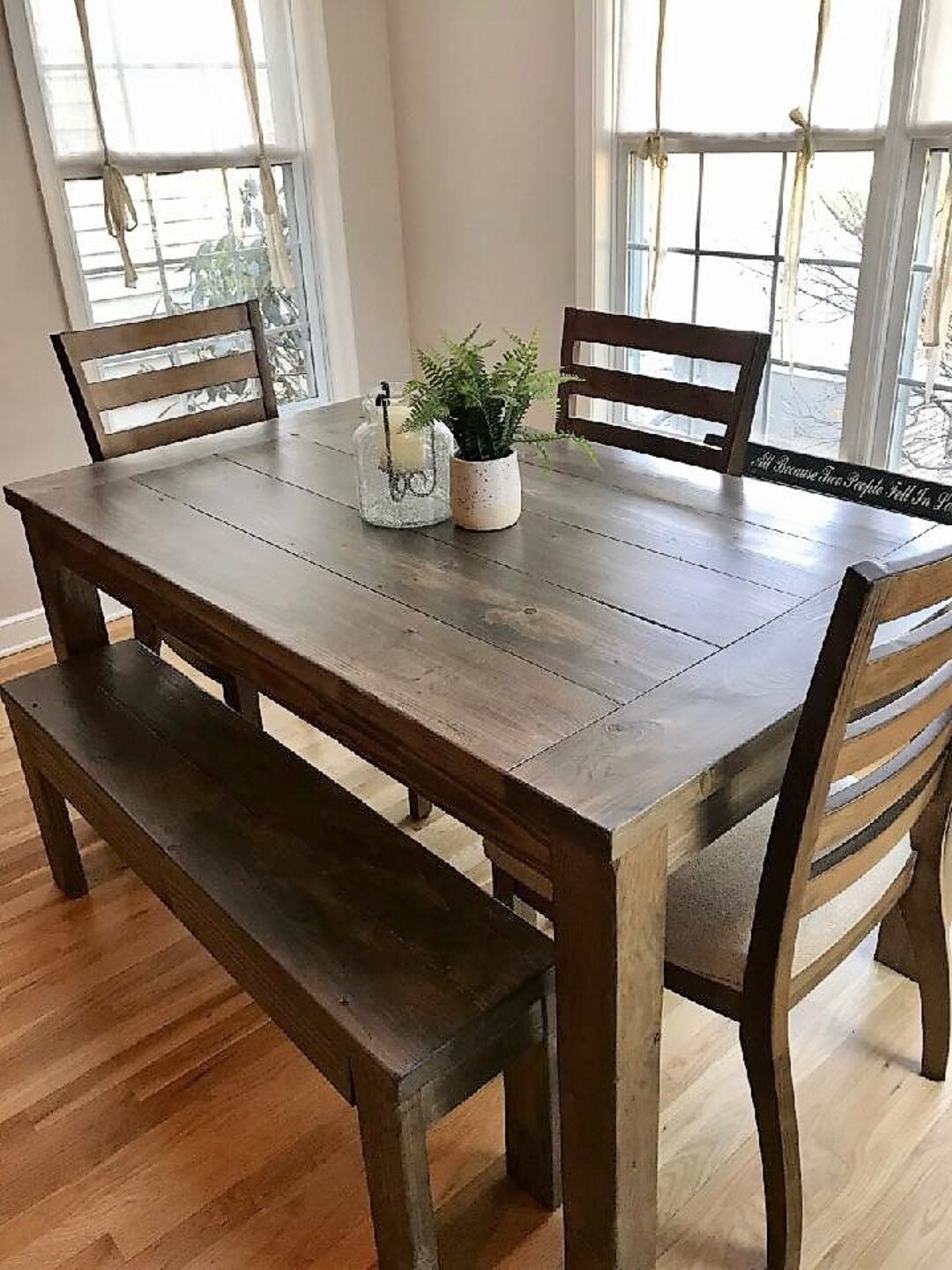 Farmhouse Table, Dine Table Set, Farmhouse Table, Rustic Table, Dining ...