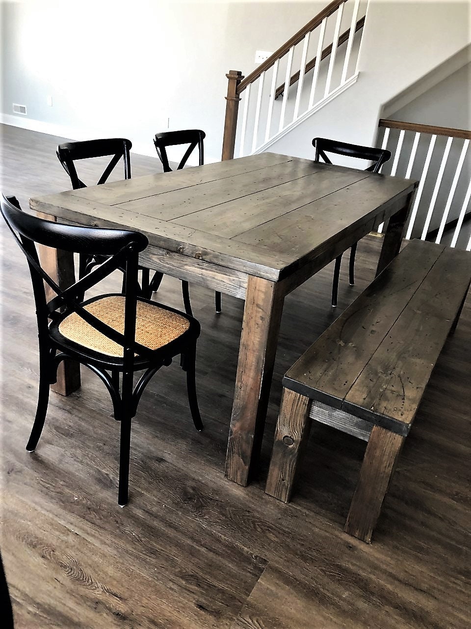Rustic Farmhouse Dining Table Dine Table Set Farmhouse - Etsy Canada