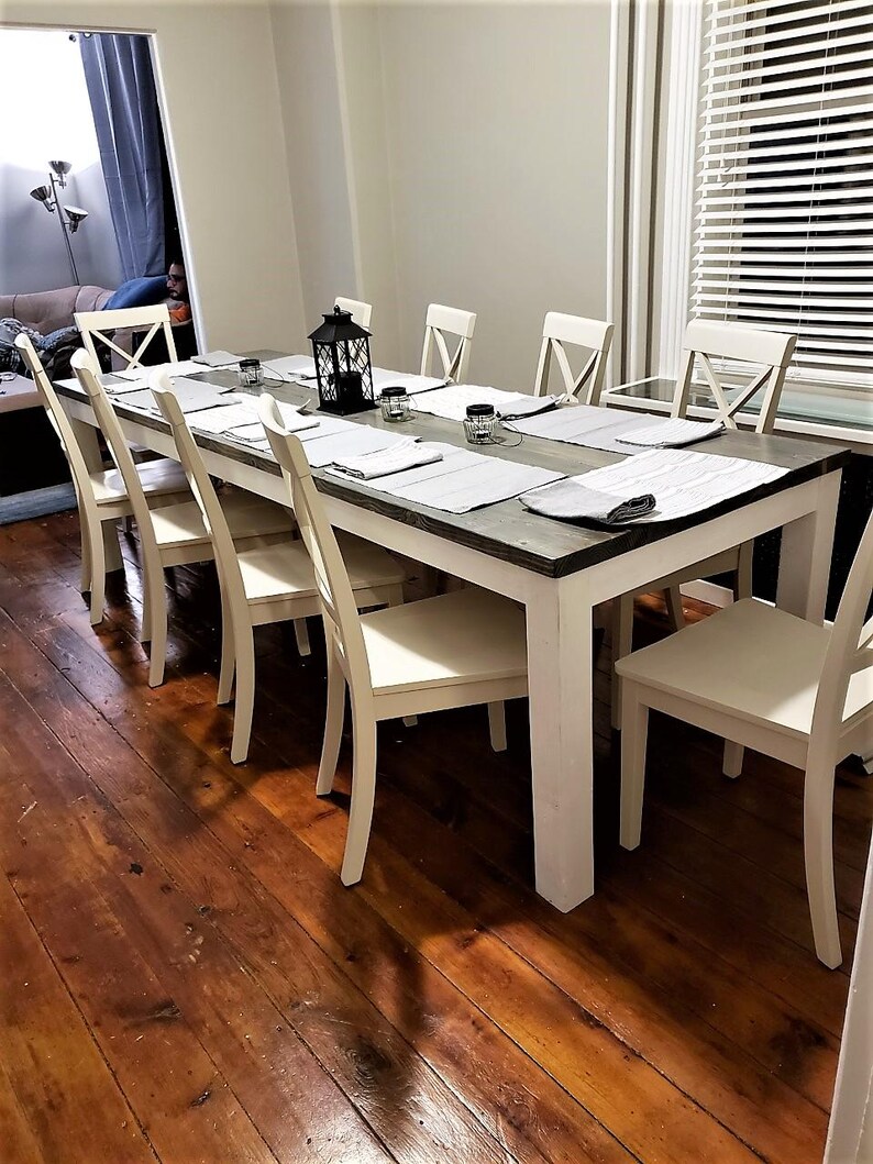 Rustic Farmhouse Dining Table, Dine Table Set, Farmhouse Table, Rustic ...