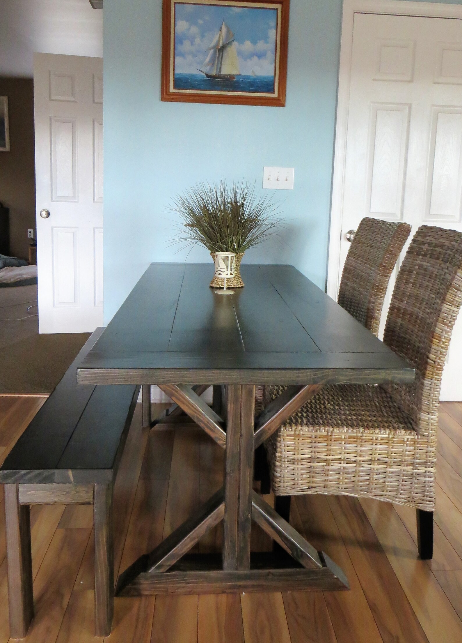 Rustic Farmhouse Dining Table Dine Table Set Farmhouse - Etsy