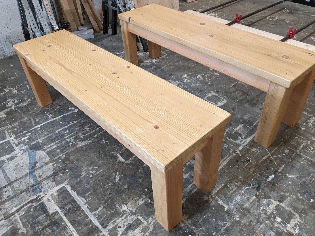 Rustic Farmhouse Bench, Farm Bench, Dining Room Set, Dining Room Set ...