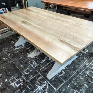 Maple Farmhouse Table, Dine Table Set, Farmhouse Table, Rustic Table ...