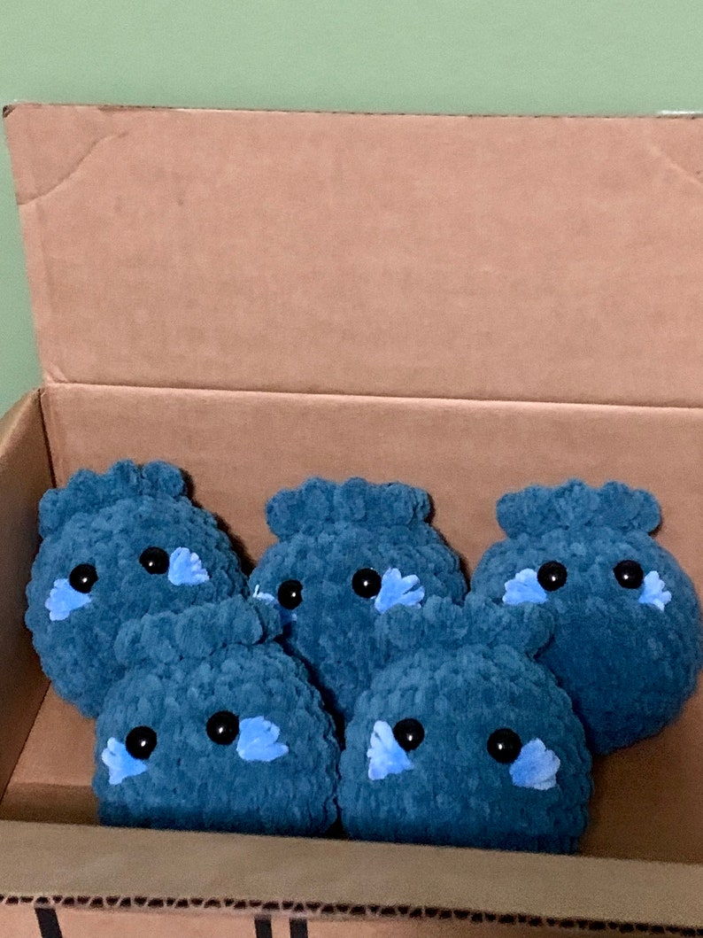Blueberry Crochet Plushie Stuffed Animal - Etsy