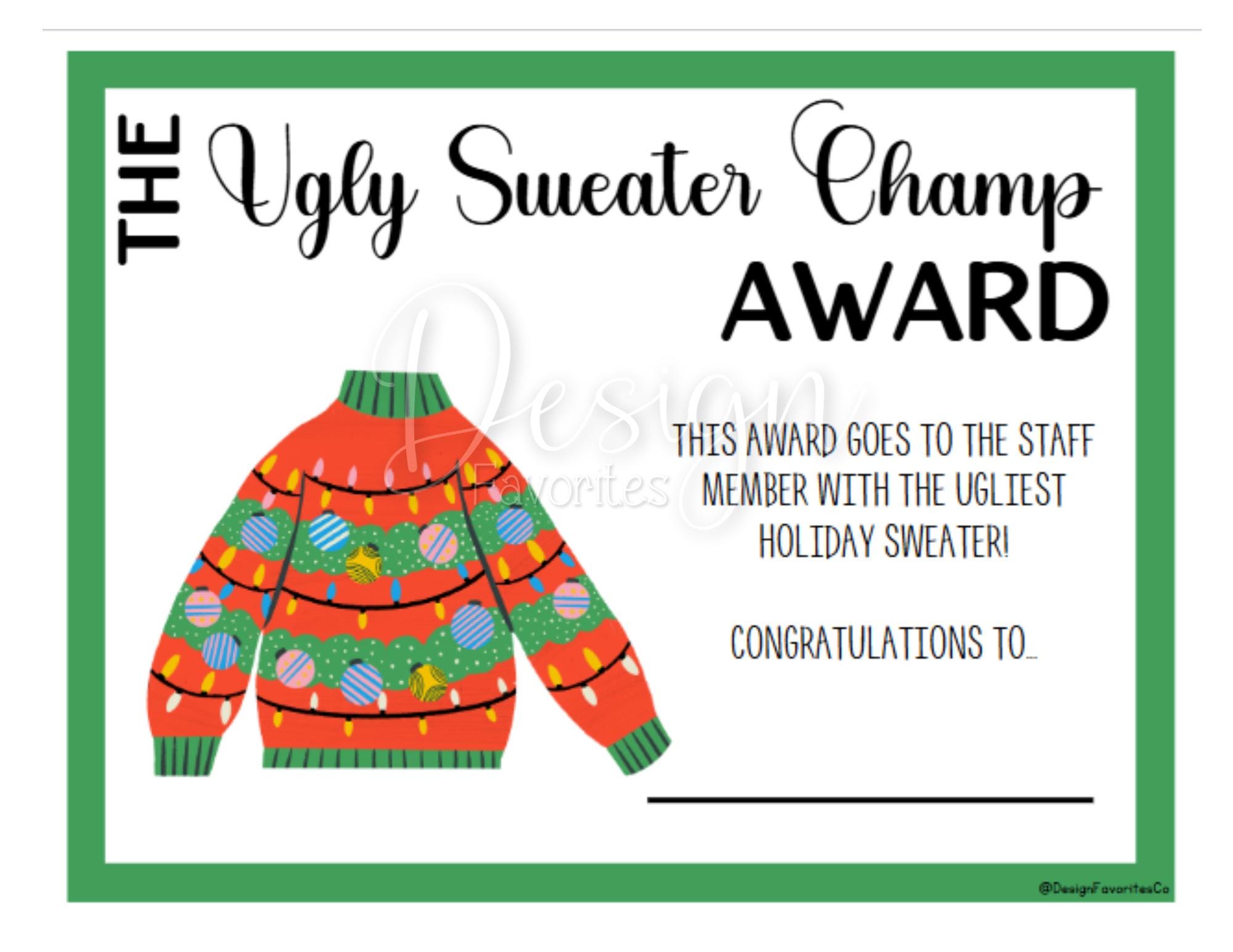 Staff Holiday Awards / Holiday Christmas Awards/ Certificates / Staff ...