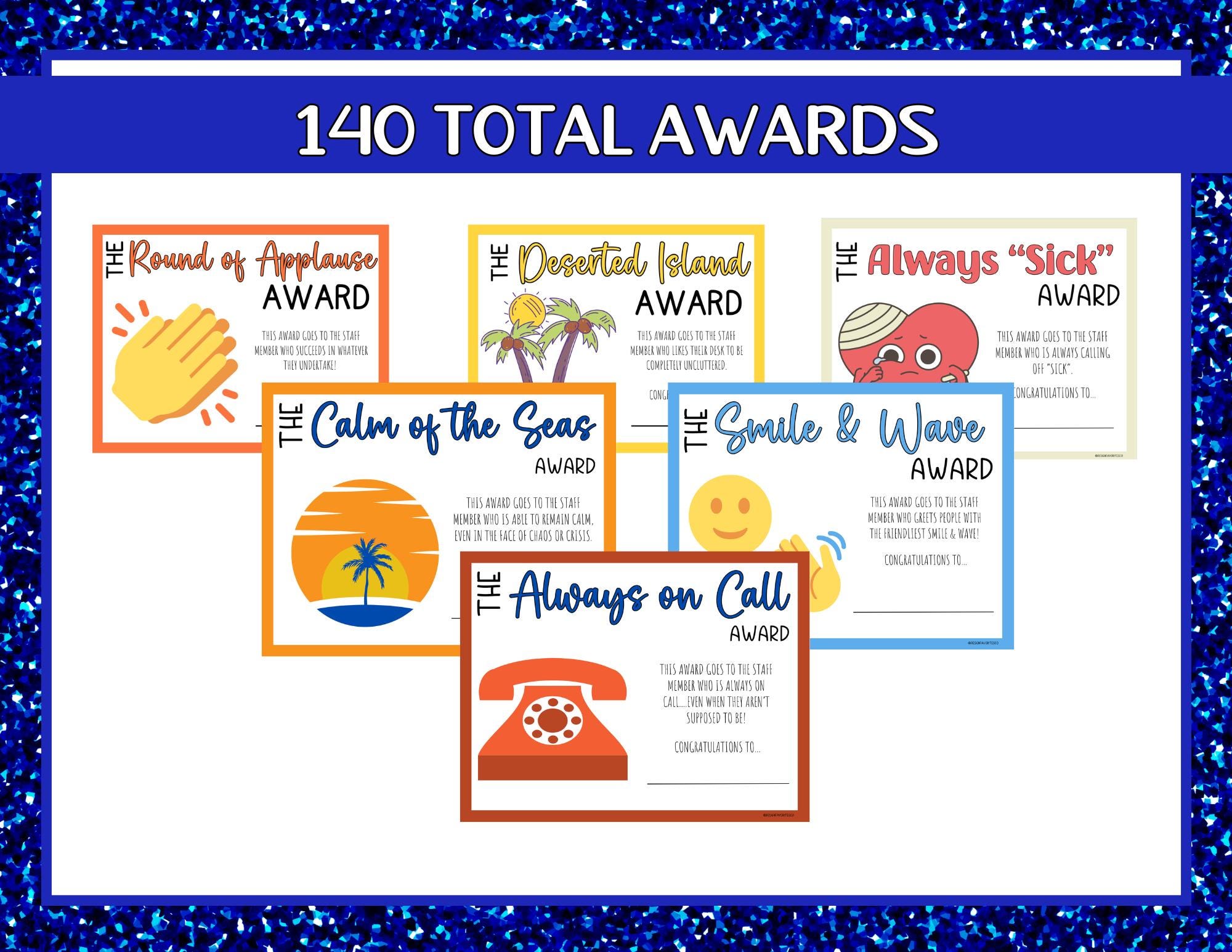 Boost Morale With 140 Employee Awards! Staff Fun Awards / Employee ...