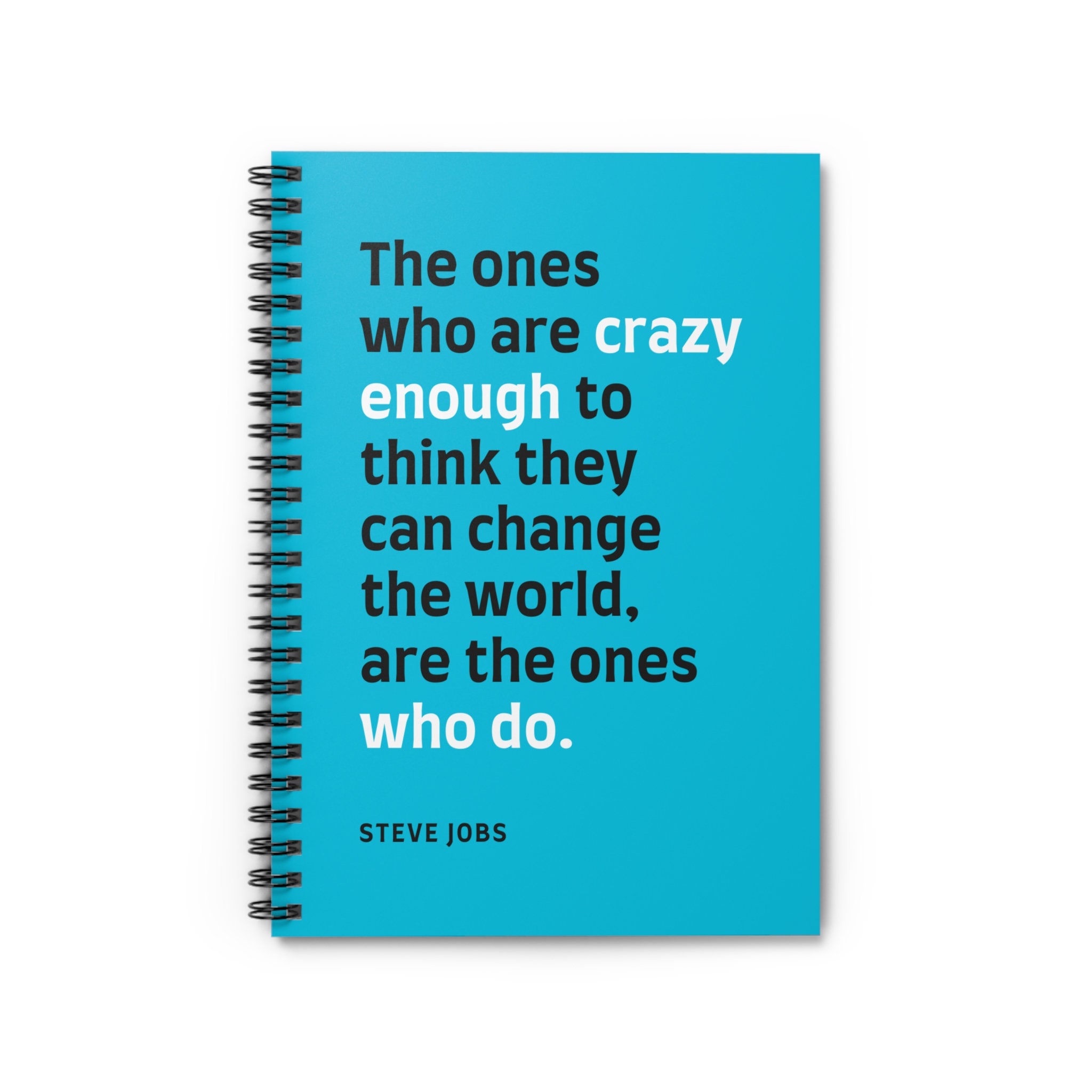 Steve Jobs Quote Notebook Motivational Notebook Inspirational Notebook ...