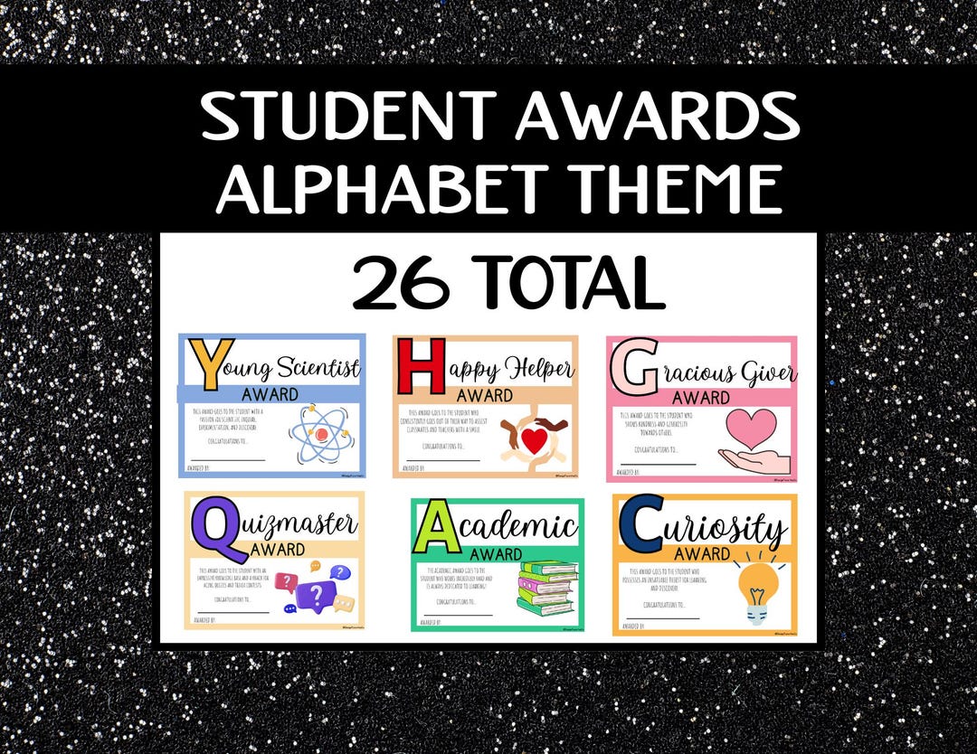 Student Awards - ALPHA AWARDS - 26 TOTAL / End of Year Awards / Student ...