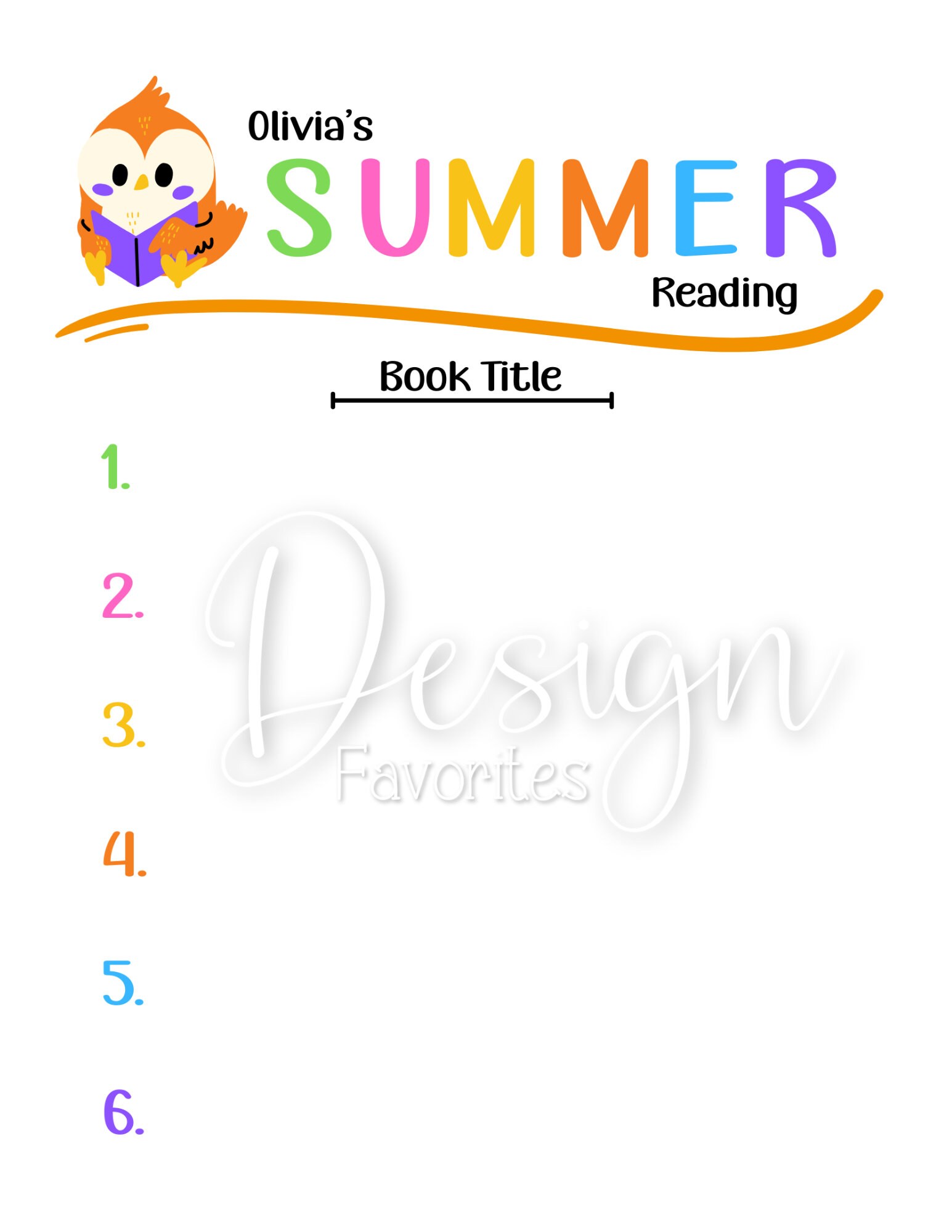 Kids Summer Chore & Reading Chart- Kids Chart - Etsy UK